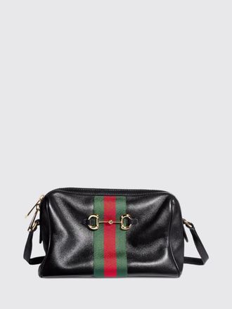 Gucci Horsebit Web Mini-Umh&auml;ngetasche von aus Kalbsleder mit Horsebit-Detail