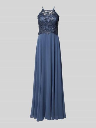 Vera Mont Abendkleid mit Spitzen- und Paillettenbesatz