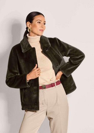 Madeleine Outdoorjacke Elegante Jacke mit doppeltem Look Wendbar mit Klappkragen und langen &Auml;rmeln