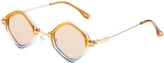 Generic Lunettes de soleil irrégulières pour femme, petite monture tendance, lunettes de soleil UV400, lunettes de soleil de conduite, lunettes de voyage pour