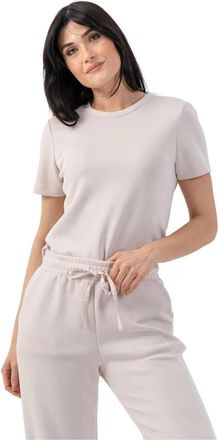 Kocca Femme, Tops, Beige, Taille: 40 FR Essential Short-Sleeve T-Shirt