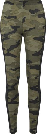 Urban Classics Damen Leggings Ladies Camo Stripe TB1530, Gr. 50 (5XL), Mehrfarbig (Woodcamo/Blk 00459)