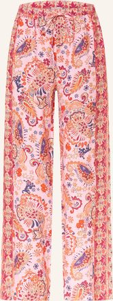 Mrs & Hugs Mrs & Hugs Marlenehose Aus Leinen rot