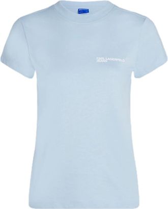 Karl Lagerfeld Slim Short Sleeves Tee, Celestial Blue, XL