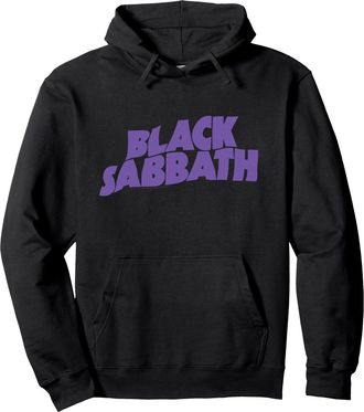 Black Sabbath Wellenf&ouml;rmiges Logo Lila Pullover Hoodie