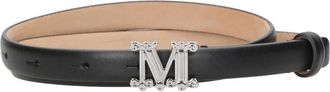Max Mara Femme, Accessoires, Noir, Taille: S Ceinture Monogram