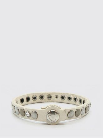 HTC Bracelet en cuir et m&eacute;tal avec d&eacute;tails brod&eacute;s