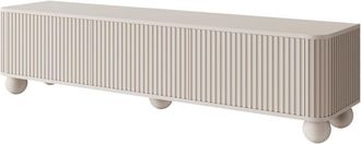 Selsey Selsey ARVELLO Meuble TV 3 portes sur pieds boule - 163 cm - greige