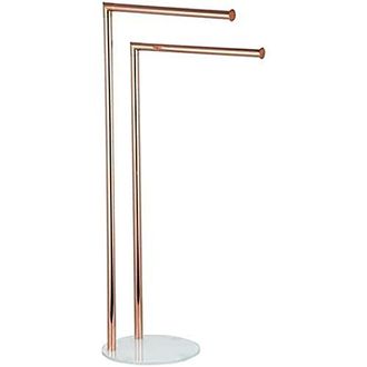 MSV Handtuchst&auml;nder Milos aus Edelstahl mit 3 Stangen 22x18x89cm, Mehrfarbig, 30 x 20 x 15 cm