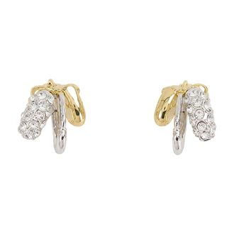 Simone Rocha Rhinestone Hoop Earrings - - Accessories - Damen - Grau - ONE SIZE