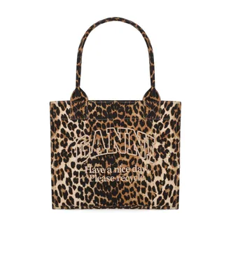 Ganni SAC CABAS LARGE ANIMALIER GANNI