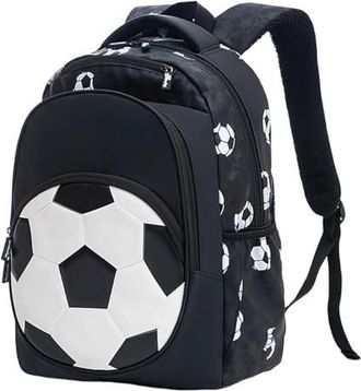 Generic Teen Boy Backpack - Kids Boy Backpack Waterproof Sports | Sac &agrave; Dos de Football, Cartable avec Capacit&eacute; pour Coll&egrave;ge, Camping, Campus, Voyage, Trajet 