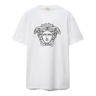 Versace 1W000 T-Shirt - - Tops - Herren - Wei&szlig; - XL
