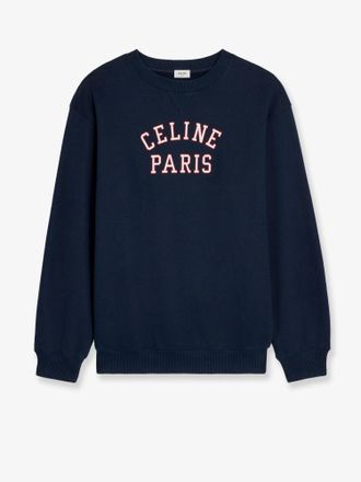 Celine Cotton sweater with front lettering logo - CELINE - gender_Man