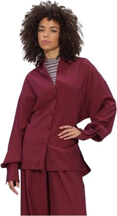 Harper & Yve Helena LS Blouse - - Blouses & Shirts - Damen - Rot - S