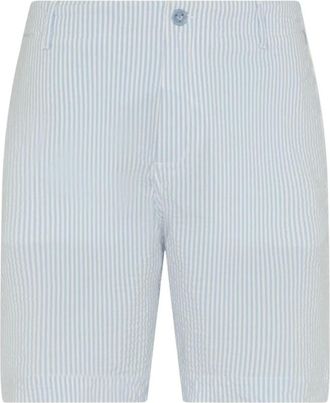 Vilebrequin Homme, Shorts, Bleu, Taille: M Shorts Bermuda en Coton Stretch Rayures Seersucker