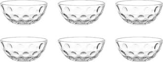 Leonardo Leonardo Cucina Optic Glas-Schale, runde Schalen aus Glas, sp&uuml;lmaschinengeeignete Salat-Sch&auml;lchen, 6er Set, &Oslash; 100 mm, 066334