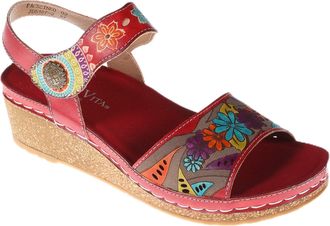 Laura Vita Damen FACSCINEO 02 Peeptoe Sandalen, Rot (Rouge Rouge)