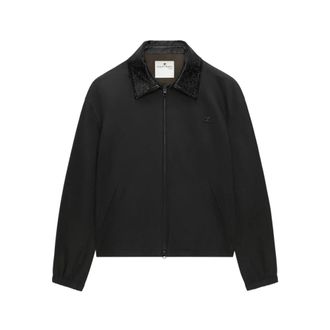 Courr&egrave;ges Vinylkragen Bomberjacke - - Jackets - Damen - Schwarzk - S