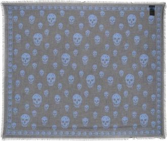 Alexander McQueen Alexander McQueen Tücher & Schals - Classic Skull Scarf - Gr. unisize - in Grau - für Damen