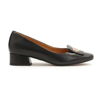 Kazar Schwarze Lederschuhe mit einem bequemen Absatz - - Shoes - Damen - Schwarzk - 38 EU