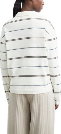 Comma Langarm-Poloshirt mit Streifen