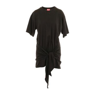 Diesel Femme, Tops, Noir, Taille: 38 FR Robe T-shirt D-Eivor