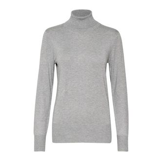 Kaffe Weicher Grauer Melange Rollkragenpullover - - Knitwear - Damen - Grau - XS