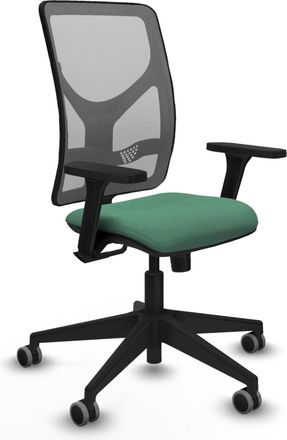 Piqueras y Crespo Schreibtischstuhl mit Armlehnen, h&ouml;henverstellbare Lendenwirbelst&uuml;tze. Ausgestattet mit 3 Positionen und Schneideschaum. Mit Rollen von 65 mm Parkett.