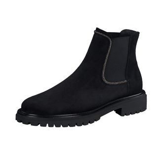 Paul Green Damen Chelsea-Stiefelette, Frauen Chelsea Boots,uebergangsstiefel,Schlupfstiefel,flach,Stiefel,Bootee,Booties,Schwarz (Black),37.5 EU / 4.5 UK