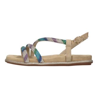 Alma En Pena Alma EN Pena, Femme, Chaussures, Multicolore, Taille: 39 EU Sandales Plates en Daim avec Strass