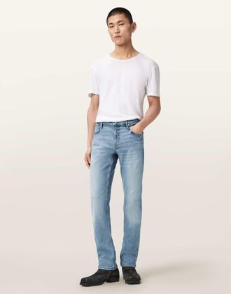 AllSaints Sid - Ultra Jeans in hellem Indigoblau