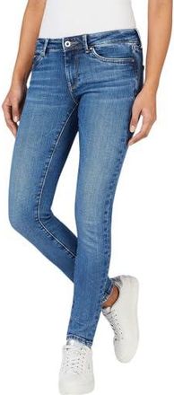 Pepe Jeans London Skinny Taille Basse PL204583 Jeans, Bleu (Denim-XW6), 26W / 30L Femme