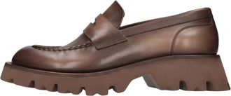 Santoni Loafer aus Leder - - Shoes - Damen - Braun - 41 EU