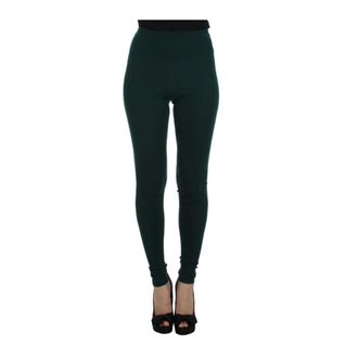 Dolce & Gabbana Gr&uuml;ne Cashmere High Waist Tights Hose - - Trousers - Damen - Gr&uuml;n - S