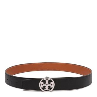 Tory Burch Schwarzer und Brauner Miller G&uuml;rtel - - Accessories - Damen - Schwarzk - S