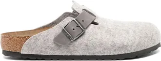 Birkenstock Boston Slipper aus Wildleder - Grau