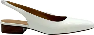 Maison Margiela Femme, Chaussures, Blanc, Taille: 39 1/2 EU Escarpins Slingback Vernis