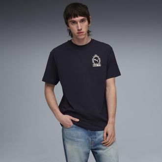 Puma Graphic Relaxed T-Shirt Herren, Kleidung, Blau, XXL