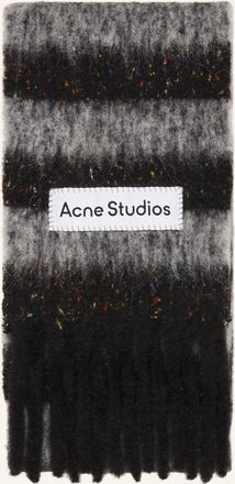 Acne Studios Schal Mit Alpaka schwarz