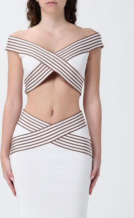 Elisabetta Franchi Top Damen Farbe Ivory