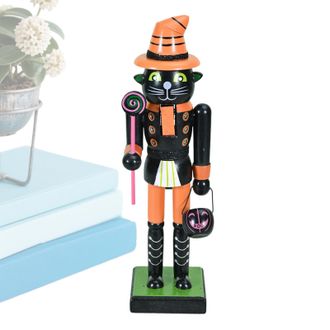 Generic Halloween Nussknacker | K&uuml;rbis Hexe Figur Deko Statue | Lustige Tischdekoration f&uuml;r B&uuml;ro, Fenster, Kaminsims und Kamin - Perfekte Halloween Partydeko 