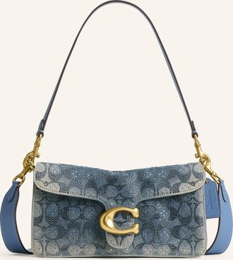 Coach Schultertasche Tabby 26 Mit Schmucksteinen blau