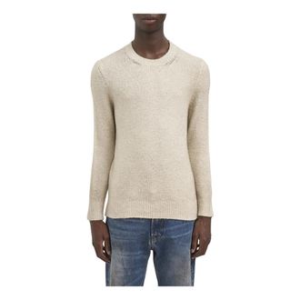 Avant Toi Rundhals-Pullover aus Baumwolle - - Knitwear - Herren - Beige - L