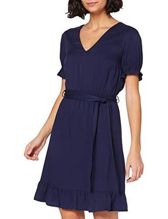 MERAKI Mini Robe Trapèze Femme, Bleu Marine, XXL