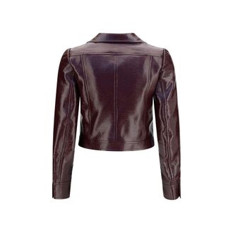 Courr&egrave;ges Womens Bordeaux Cotton Jacket Clothing