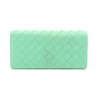 Bottega Veneta Pre-owned Intrecciato Leder Long Bifold Geldb&ouml;rse - - Pre-owned - Damen - Gr&uuml;n - ONE SIZE