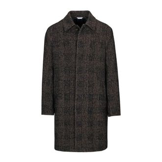 Manuel Ritz Mantel mit Prince-of-Wales-Karo - - Coats - Herren - Braun - L