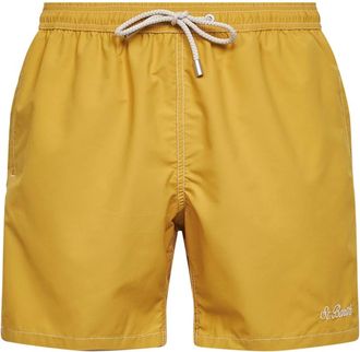 MC2 Saint Barth Homme, Maillots de bain, Jaune, Taille: S Patmos Mid-length Swim Shorts