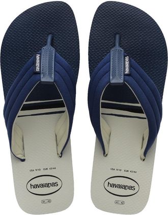 Havaianas Herren HAV. Urban Print Flipflop, Wei&szlig;, Blau, Indigo
